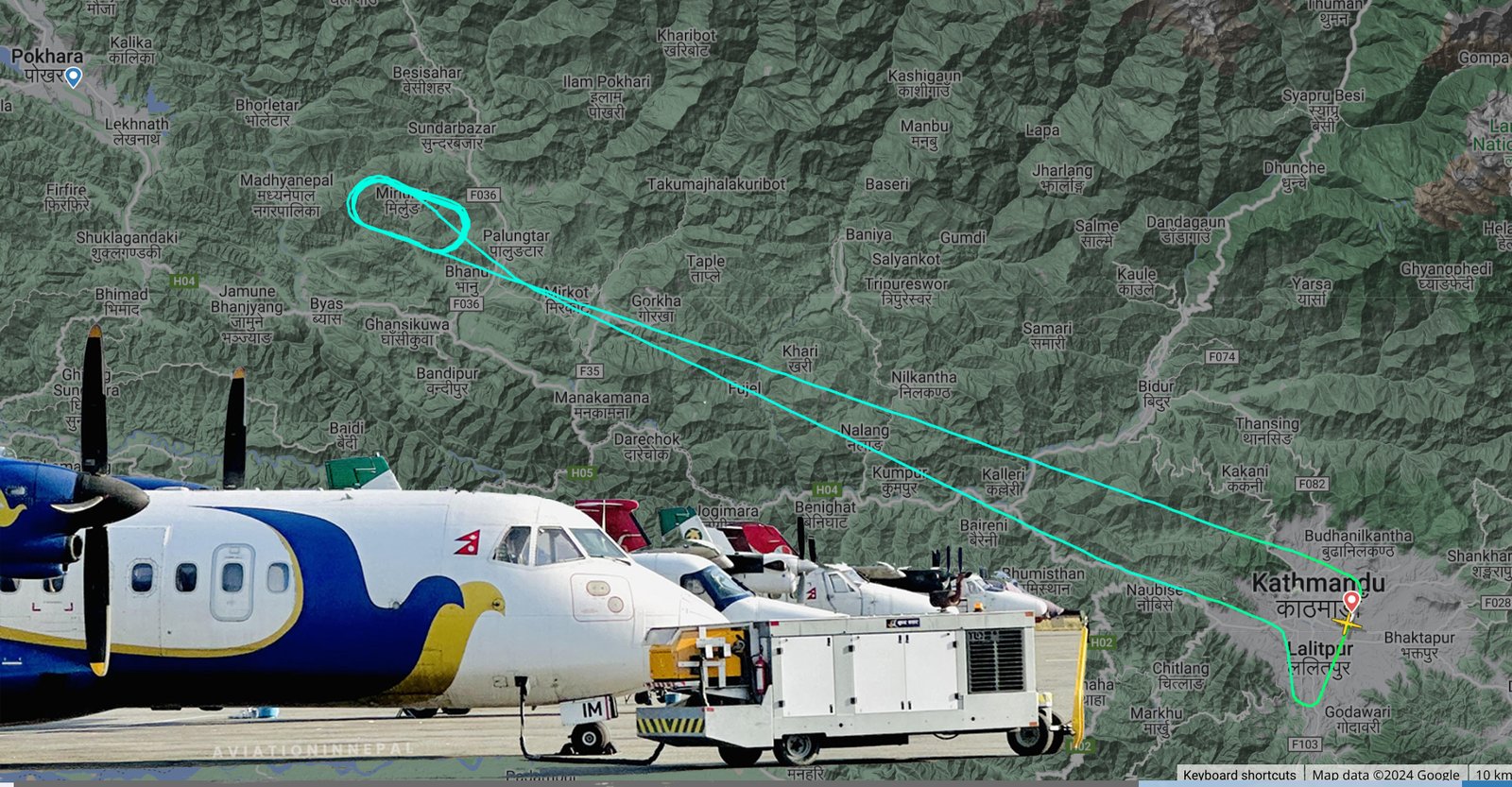 Buddha Air flight diverted to Kathmandu unable to land Pokhara